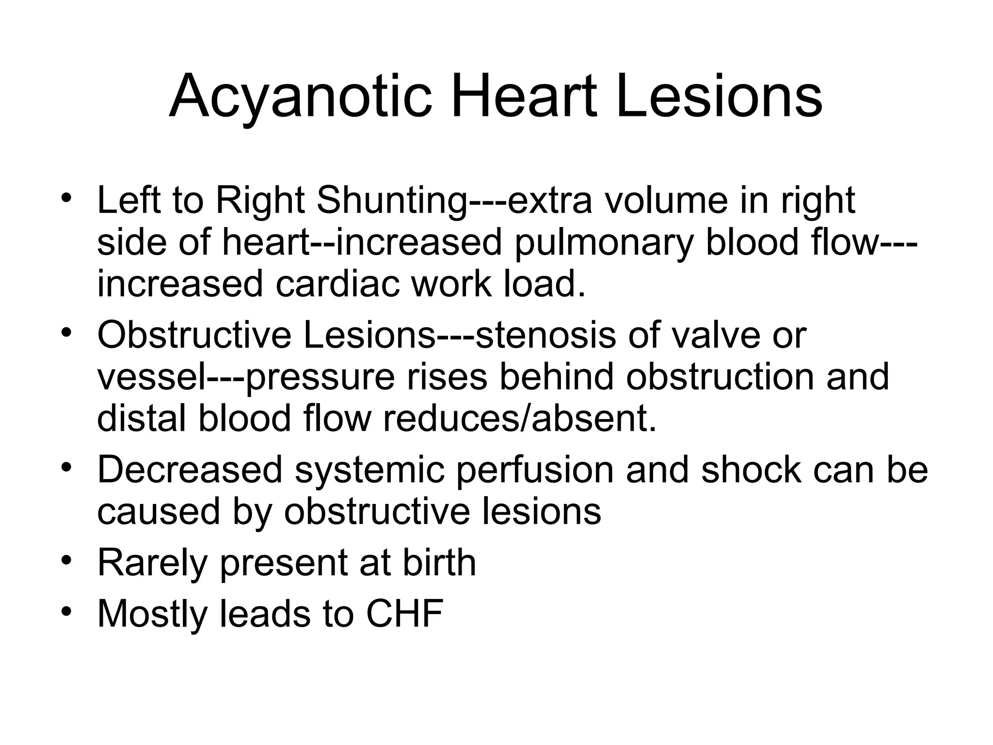 Acyanotic Heart Disease | PPT