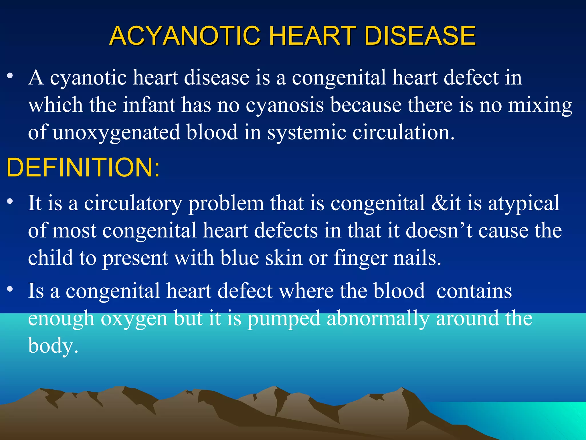 Acyanotic heart diseases | PPT