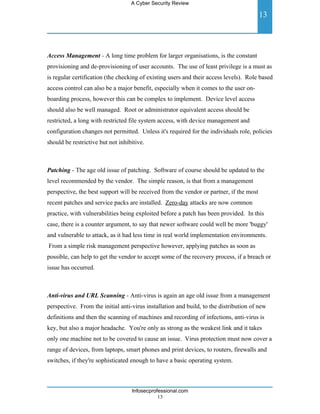 A Cyber Security Review | PDF