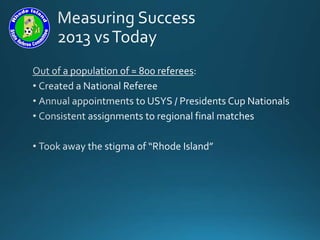 A Cyclical approach to referee identification