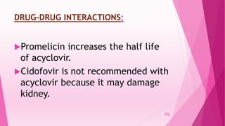 Acyclovir. pharmacology, Antiviral | PPTX
