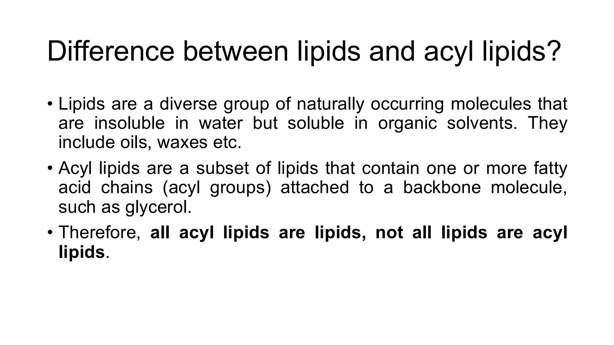 Modification of Acyl Lipids in Food Science | PDF