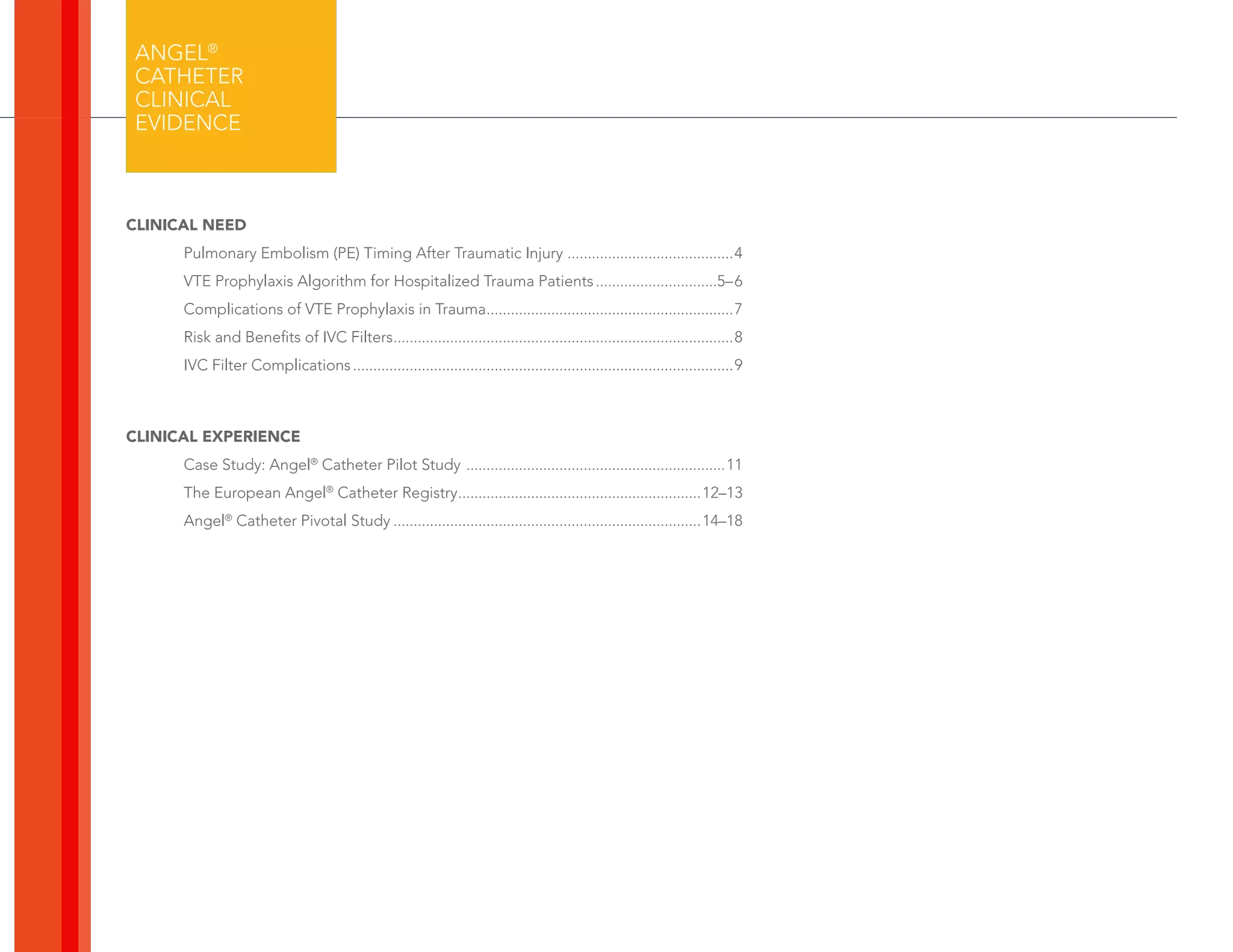 Angel Catheter Clinical Evidence Packet | PDF | Blood Disorders ...