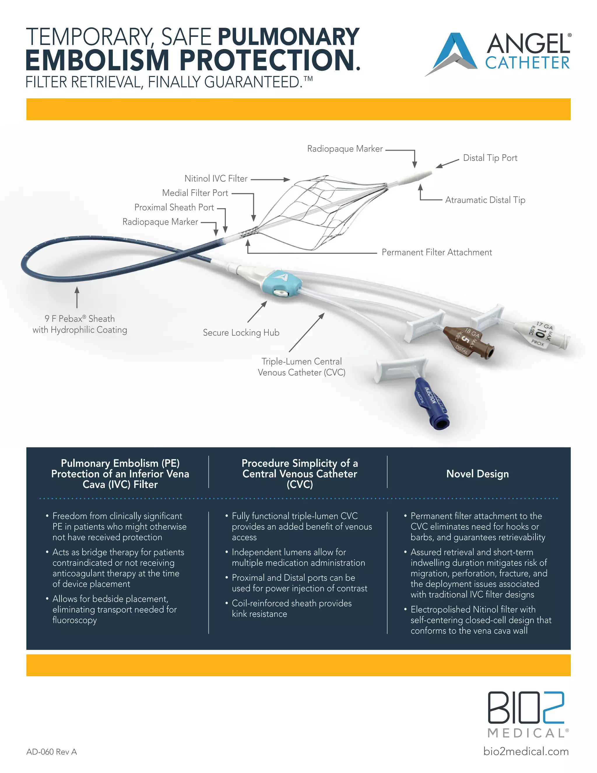 Angel Catheter Product Data Sheet | PDF