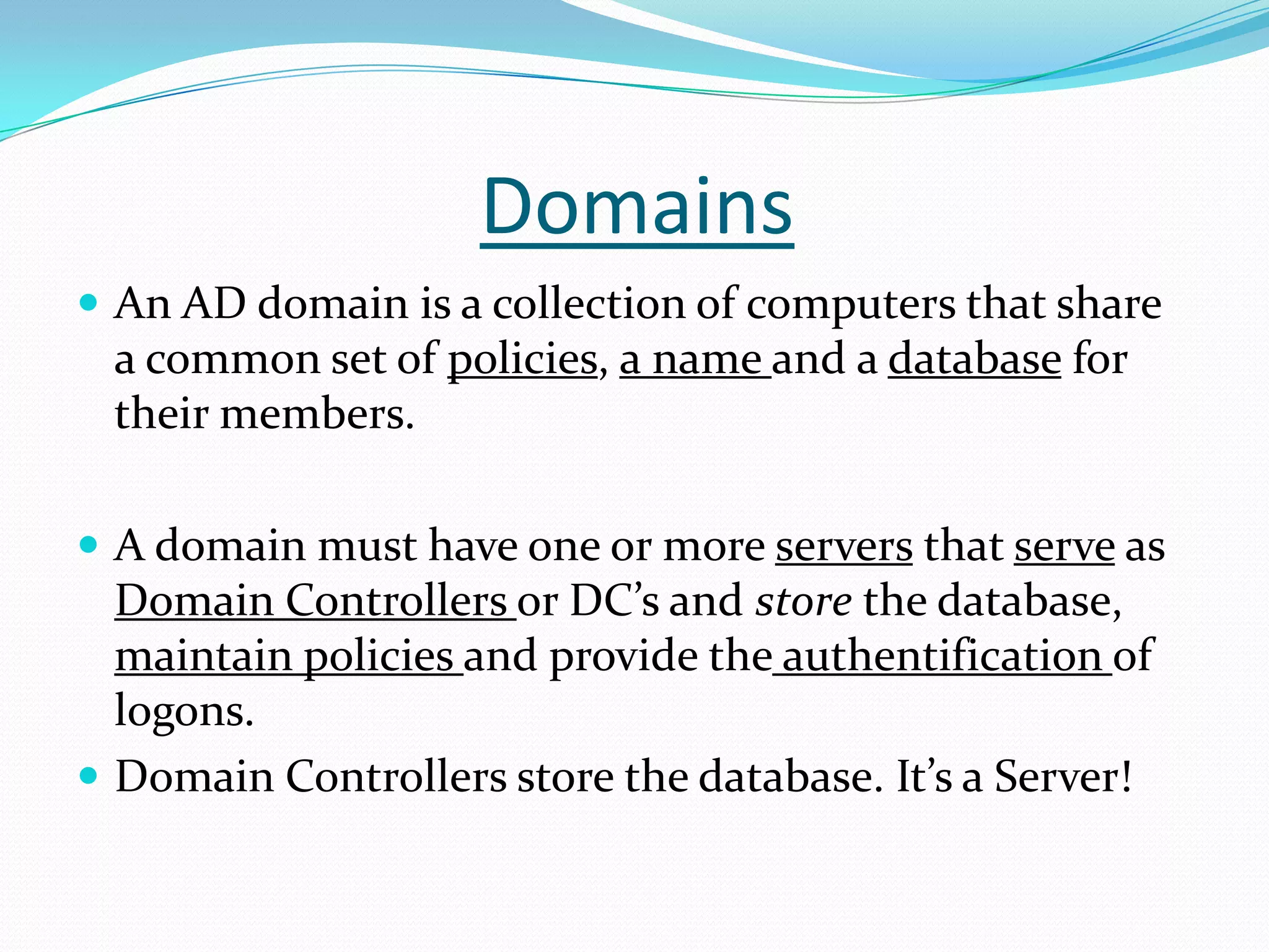 Active Directory | PPTX