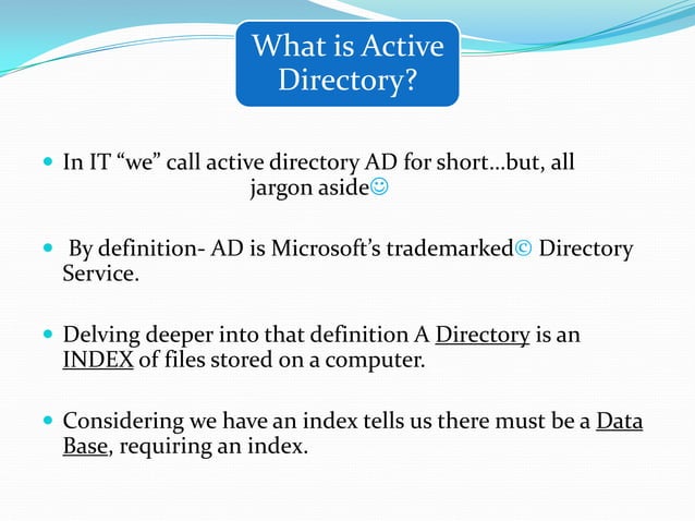 Active Directory | PPT