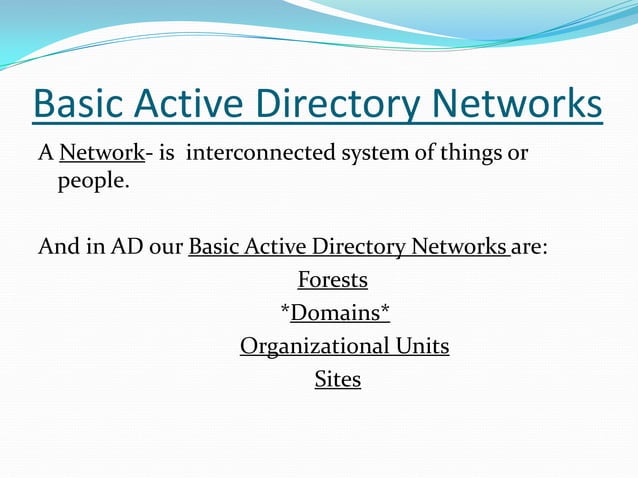 Active Directory | PPT