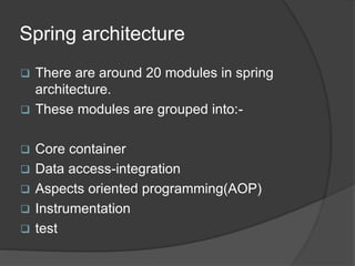 Spring Architecture | Advanced Java | PPTX
