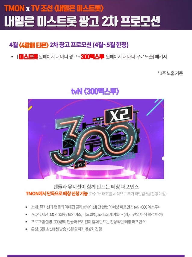 TMON 미스트롯 투표 프로모션_2차 OPEN | PDF