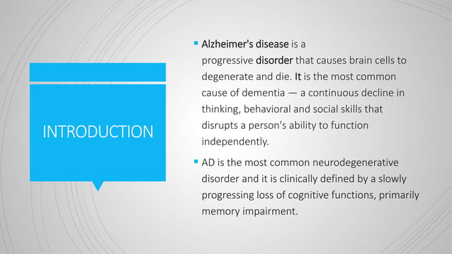 Alzheimer's disease | PPT