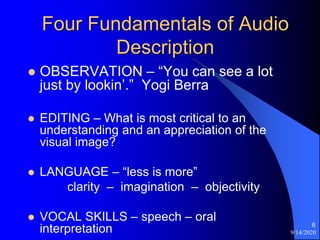 Audio Description: If Your Eyes Could Speak | PPT