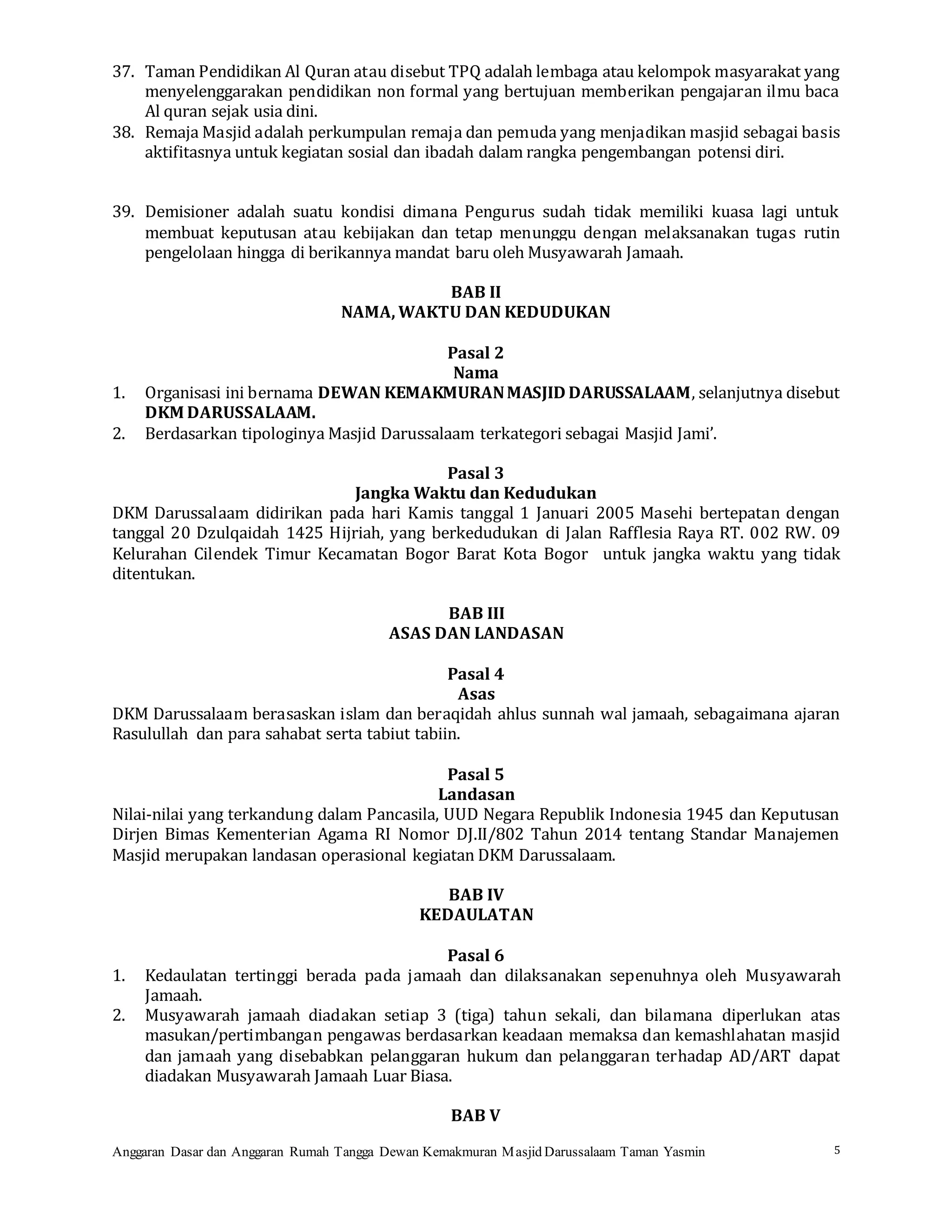 Ad art masjid yasmin bogor 2020 | DOC