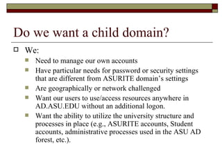 AD ChildDomains.ppt
