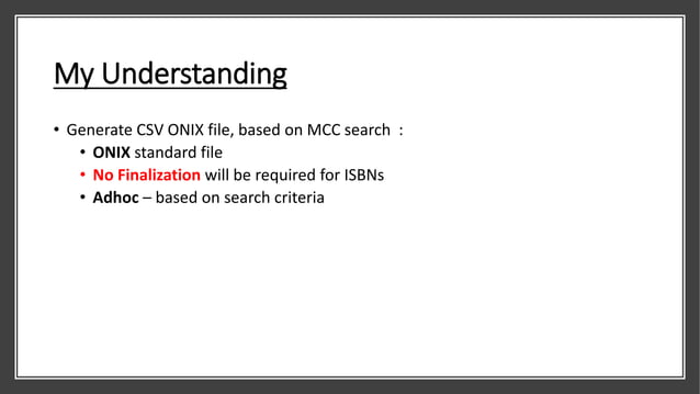 Ad-Hoc CSV ONIX file generation.pptx