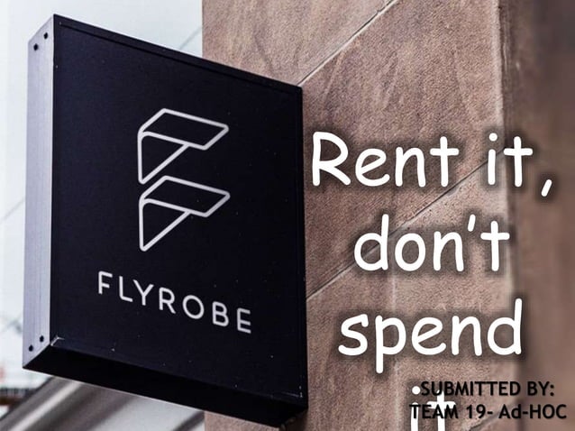 Digital Marketing Plan -Flyrobe | PPT