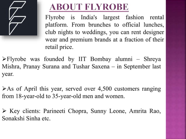 Digital Marketing Plan -Flyrobe | PPT