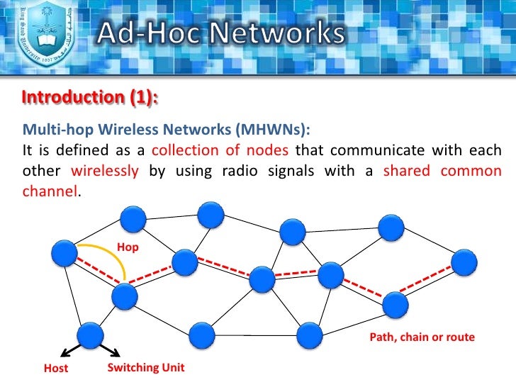 Ad Hoc Networks Ad Hoc Networks