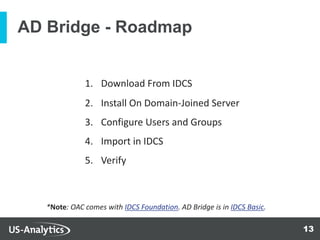AD SSO with Oracle Analytics Cloud - Oracle Open World 18 | PPT