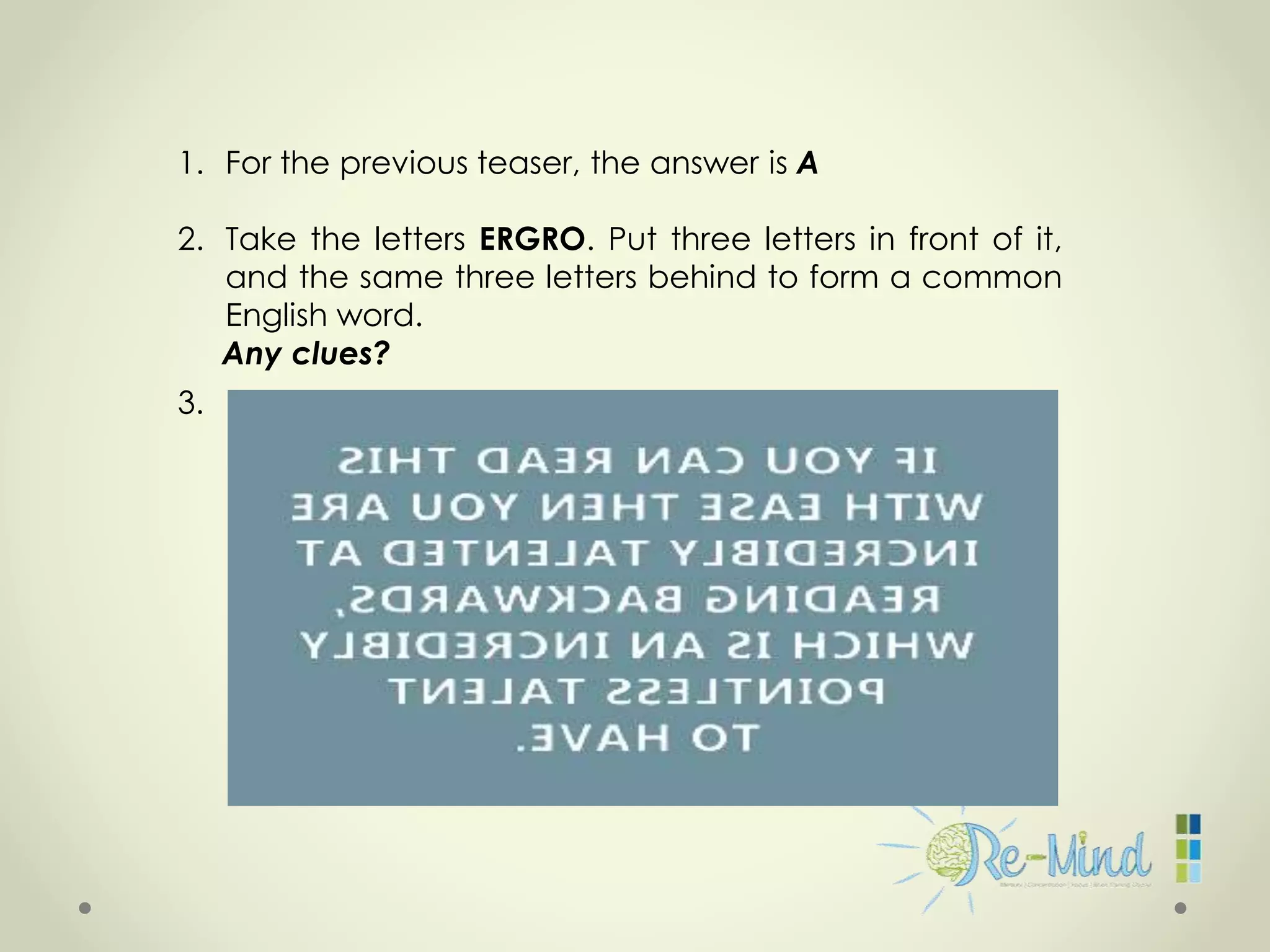 ReMind presentation 2014 | PPT