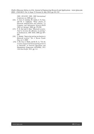 Dual Authentication For Bluetooth Connection | PDF