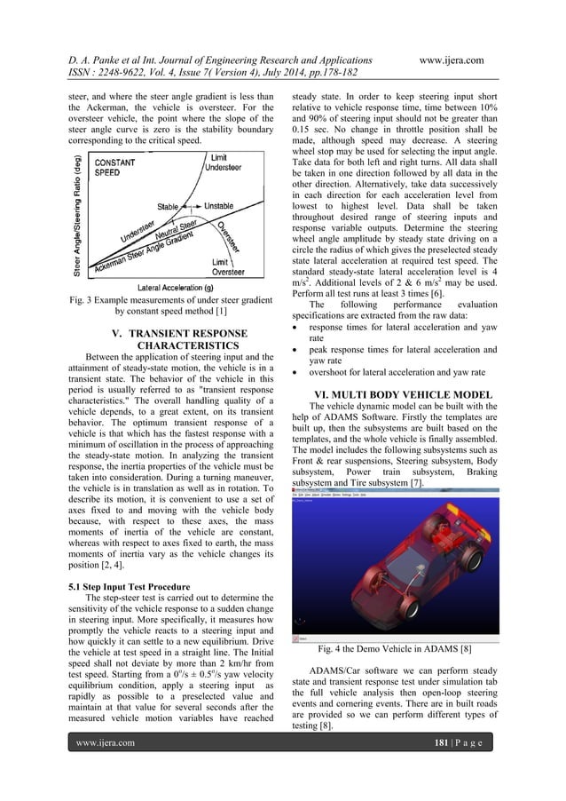 Review on Handling Characteristics of Road Vehicles | PDF