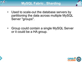 MySQL HA Sharding-Fabric | PPT
