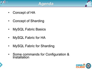 MySQL HA Sharding-Fabric | PPT