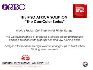 RISO AFRICA CORPORATE PRESENTATION PCA | PPT