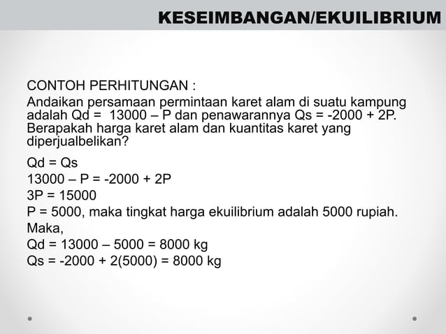 Permintaan, Penawaran, dan Keseimbangan Pasar | PPTX