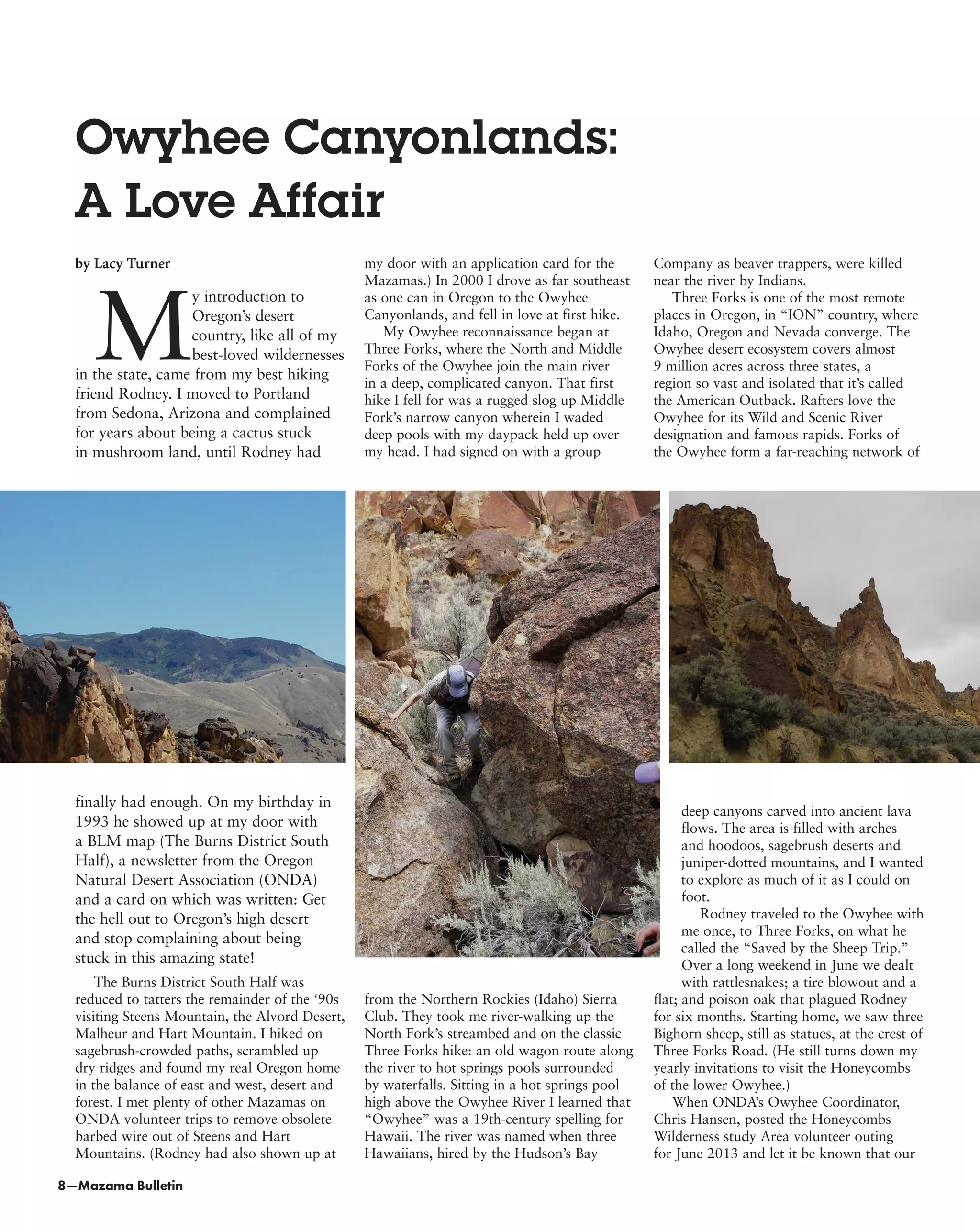 Owyhee Canyonlands | PDF