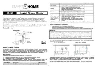 In-wall dimmer module Z-Wave Plus Smart Home Europe manual english | PPT