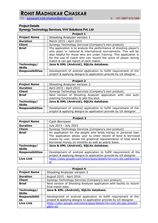 Rohit Resume | PDF | Operating Systems | Computer Software and Applications