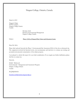 Phase 1 ESA Report | DOCX