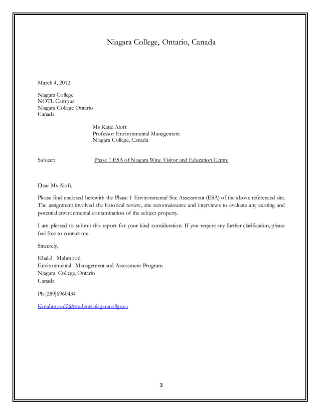 Phase 1 ESA Report | DOCX