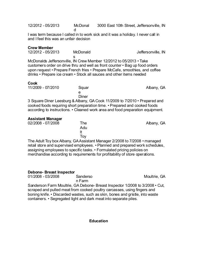 Belinda Patrick resume 2016