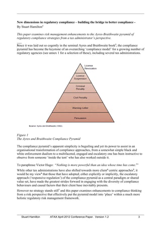Hamilton 2012 New dimensions in regulatory compliance v2 | PDF