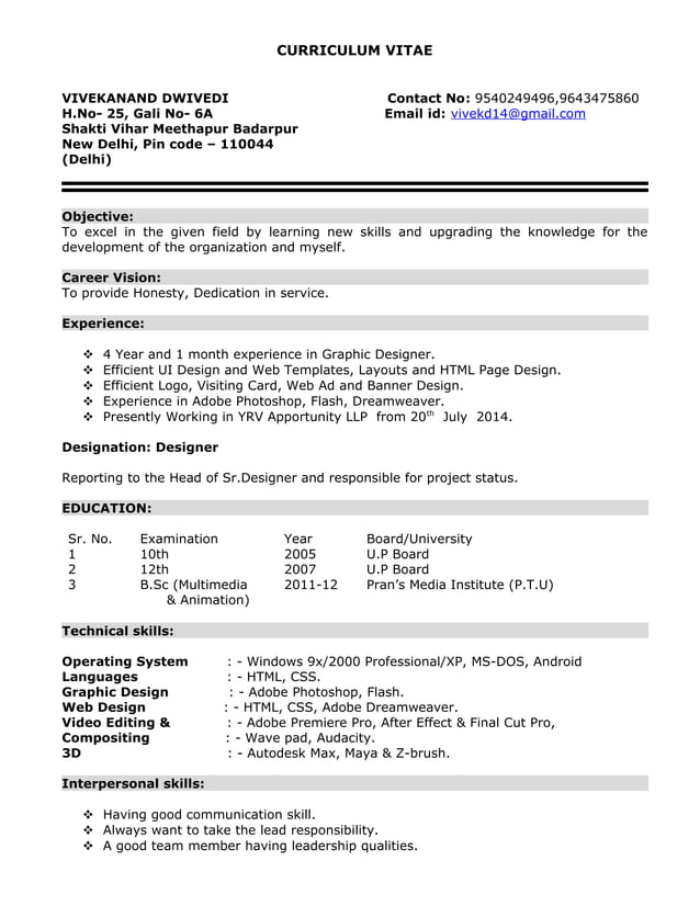 vivekanand Resume | DOC