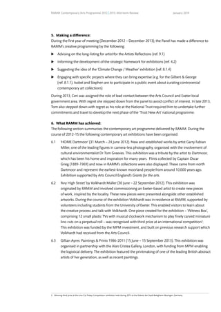 RAMM Contemporary arts programme mid term review | PDF | Hobbies ...