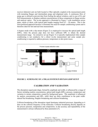 CALIBRATION & VALIDATION PHILOSOPHY AND PROCEDURES FOR TUNEABLE DIODE ...