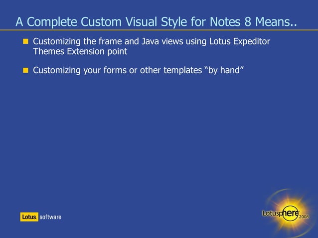 Customizing the Look of Lotus Notes 8 | PDF | Web Development | Internet