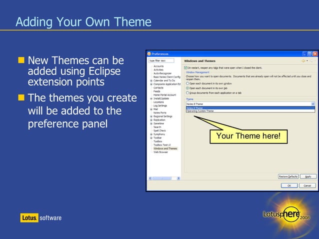 Customizing the Look of Lotus Notes 8 | PDF | Web Development | Internet