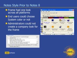 Customizing the Look of Lotus Notes 8 | PDF | Web Development | Internet