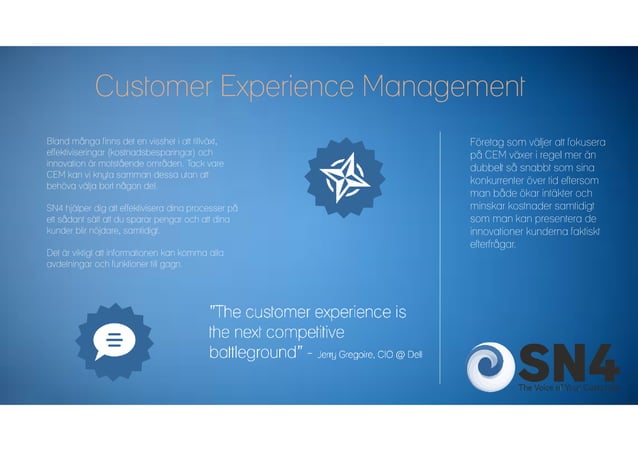 SN4 Customer Experience Management | PPT