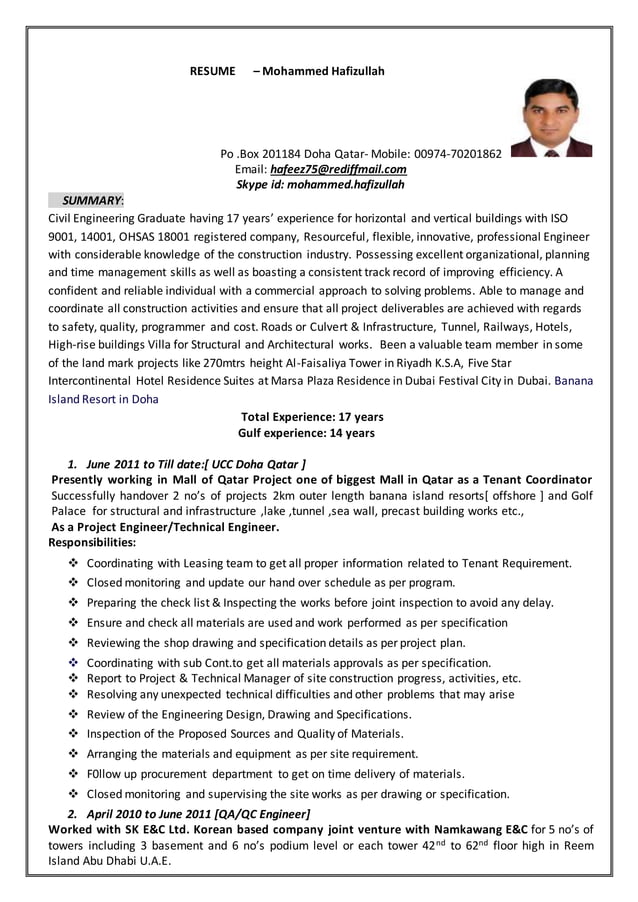 Hafiz- resume | DOCX