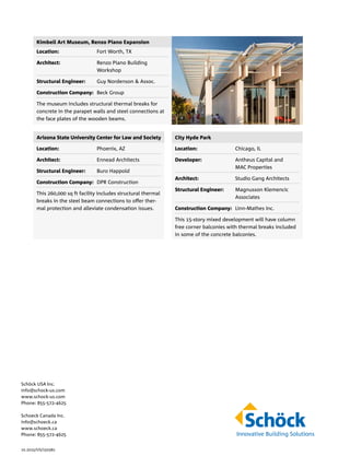 Isokorb Structural Thermal Breaks Reference Brochure | PDF