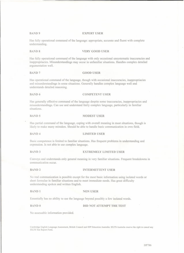 IELTS Certificate | PDF