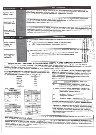 TOEFL test score | PDF