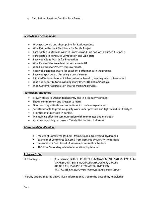 Dharamkar_Sunitha-CV | DOC | Business Accounting & Finance | Business