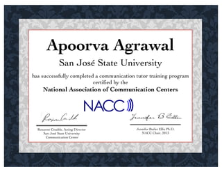 Apoorva Agrawal Certificate | PDF
