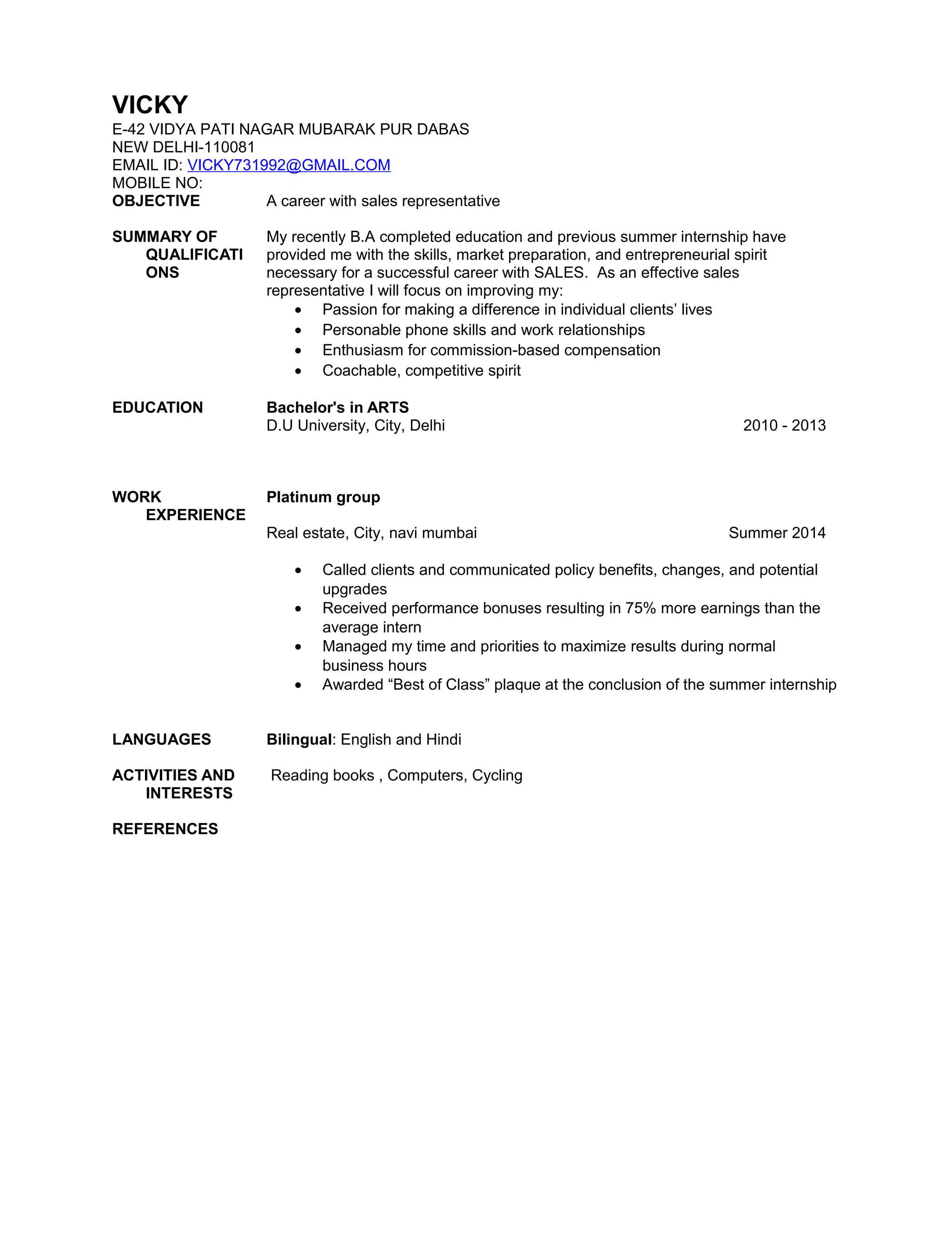 student-resume_table | PDF